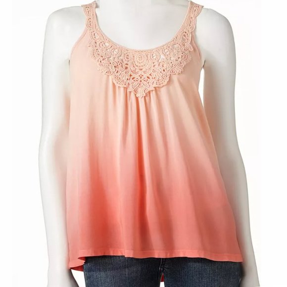 LC Lauren Conrad | Tops | Lc Lauren Conrad Coral Ombre Tank | Poshmark